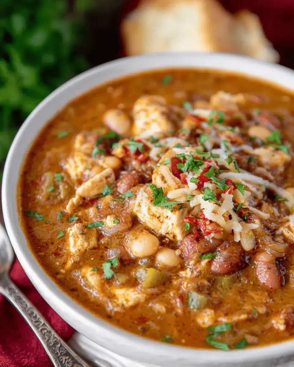 Cajun White Chicken Chili