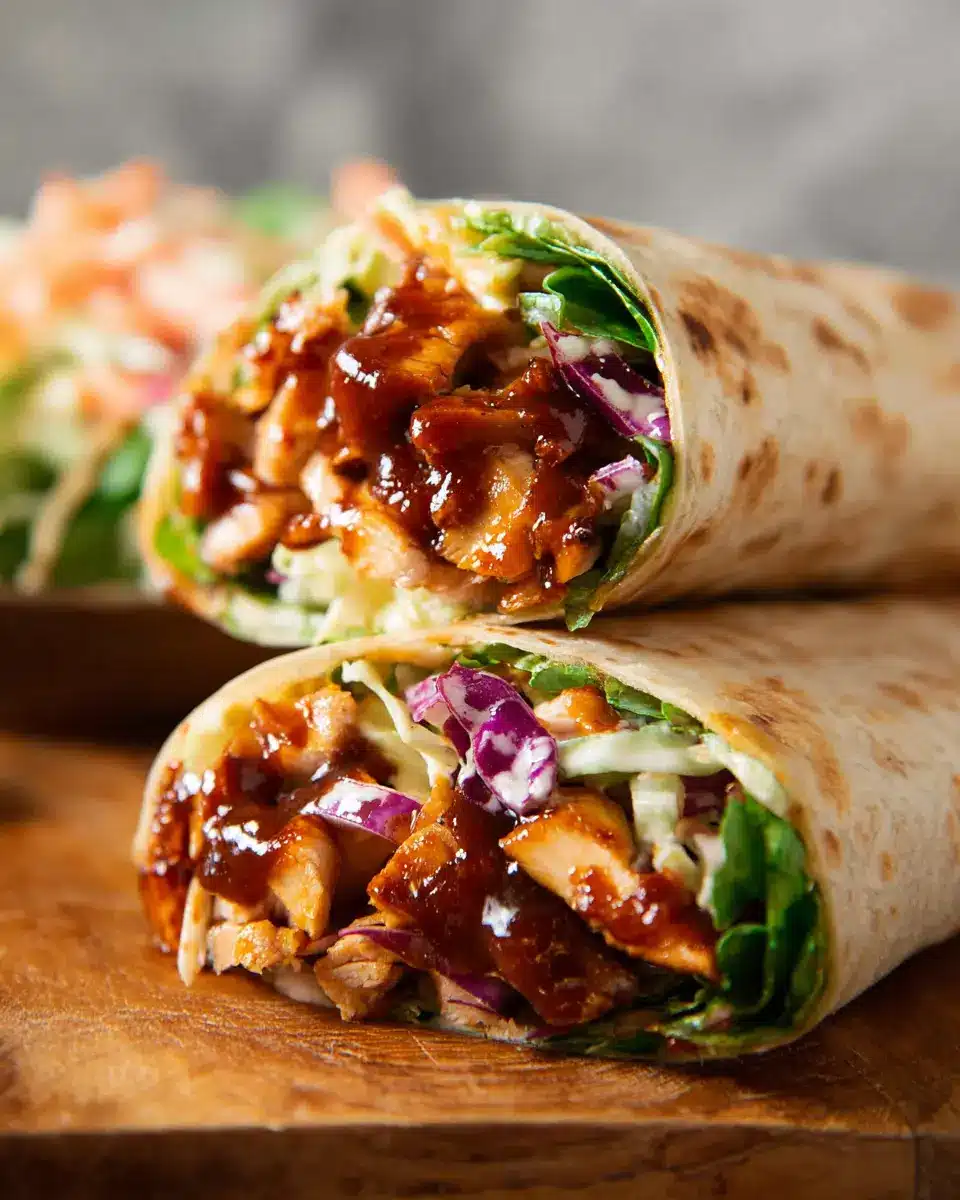 bbq chicken wraps